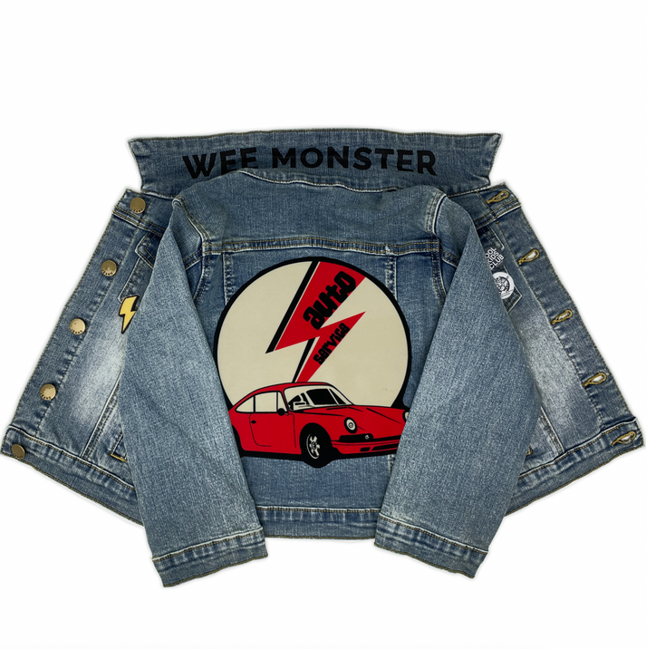 Auto Service Denim Jacket - Unisex for Boys and Girls – Wee Monster